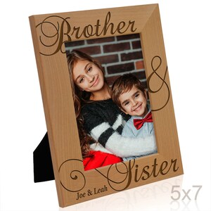 PERSONALIZED - Brother and Sister Picture Frame. Best Brother or ...