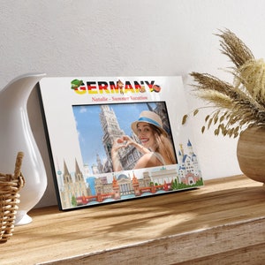PERSONALIZED - Germany Picture Frame. Family Vacation, Couple Vacation ...