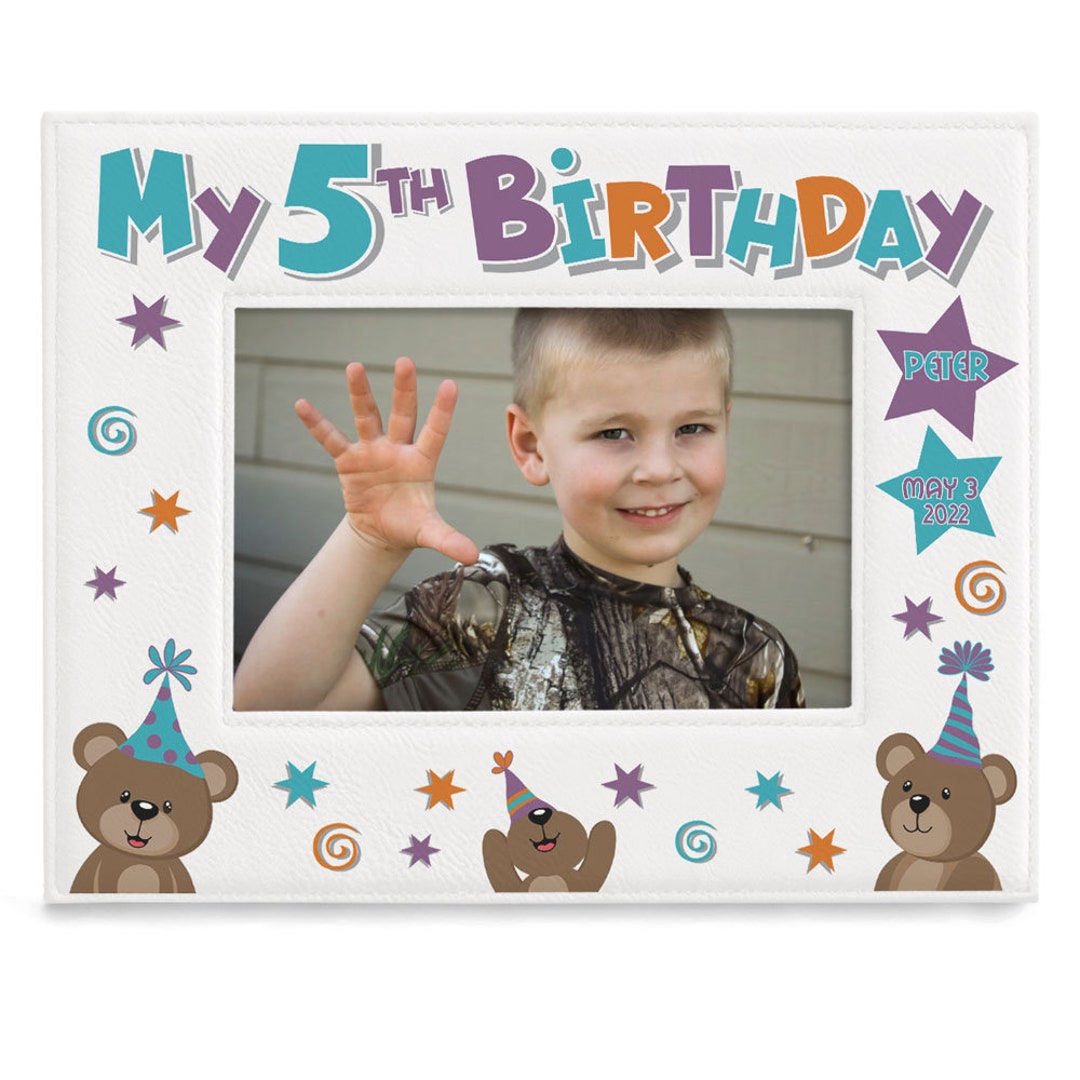 Personalized-my 5th Birthday Classic Cute Picture Frame. Perfect Gift ...