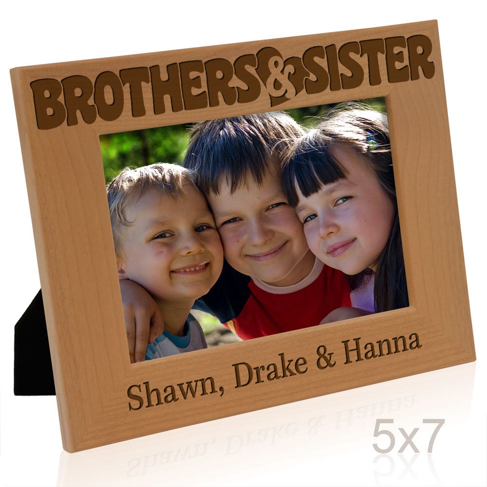 PERSONALIZED -brothers & Sister Engraved Picture Frame. Best Brothers ...