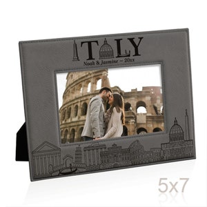 PERSONALIZED - Italy Picture Frame. Family Vacation, Couple Vacation ...