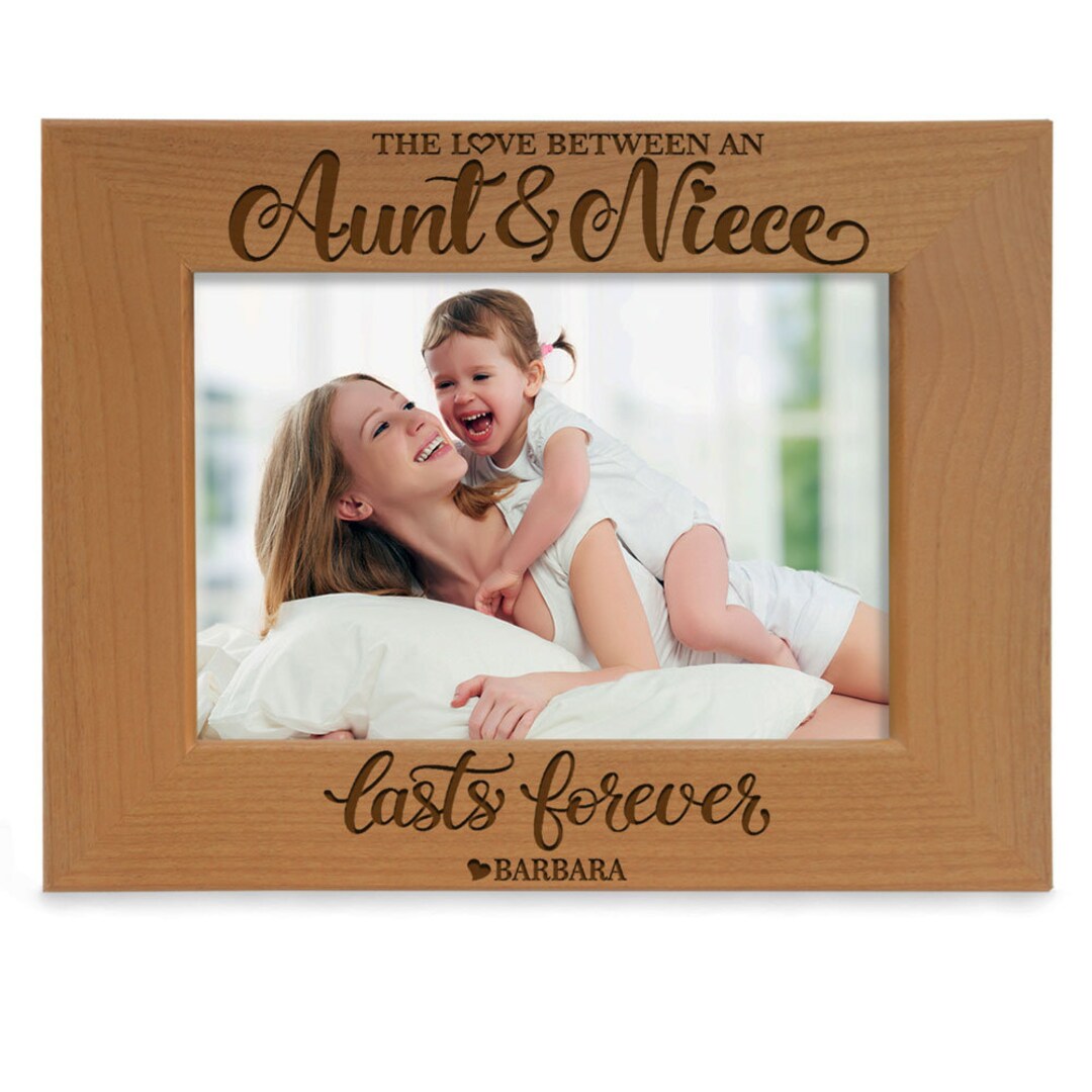 PERSONALIZED - the Love Between an Aunt & Niece Lasts Forever Engraved ...