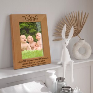 PERSONALIZED -triplets Three Little Miracles Three Little Blessings ...