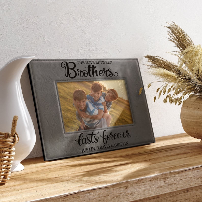 PERSONALIZED -the Love Between Brothers Lasts Forever Picture Frame ...