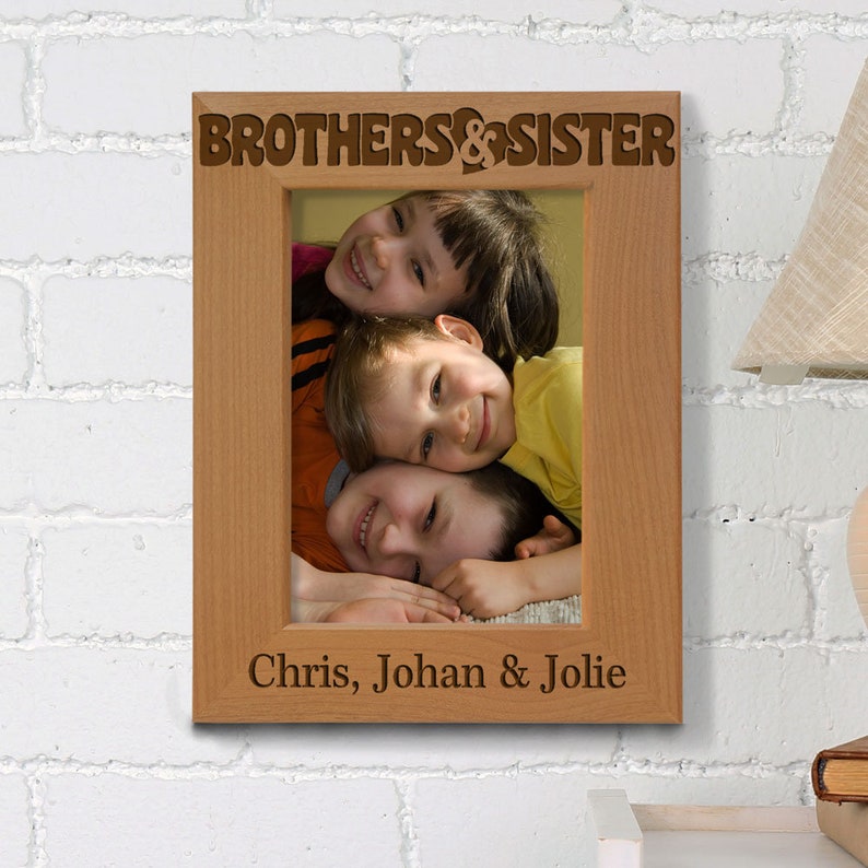 PERSONALIZED -brothers & Sister Engraved Picture Frame. Best Brothers ...