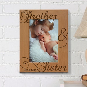 PERSONALIZED - Brother and Sister Picture Frame. Best Brother or ...