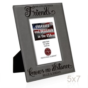 PERSONALIZED - the Love Between Friends Knows No Distance Picture Frame ...