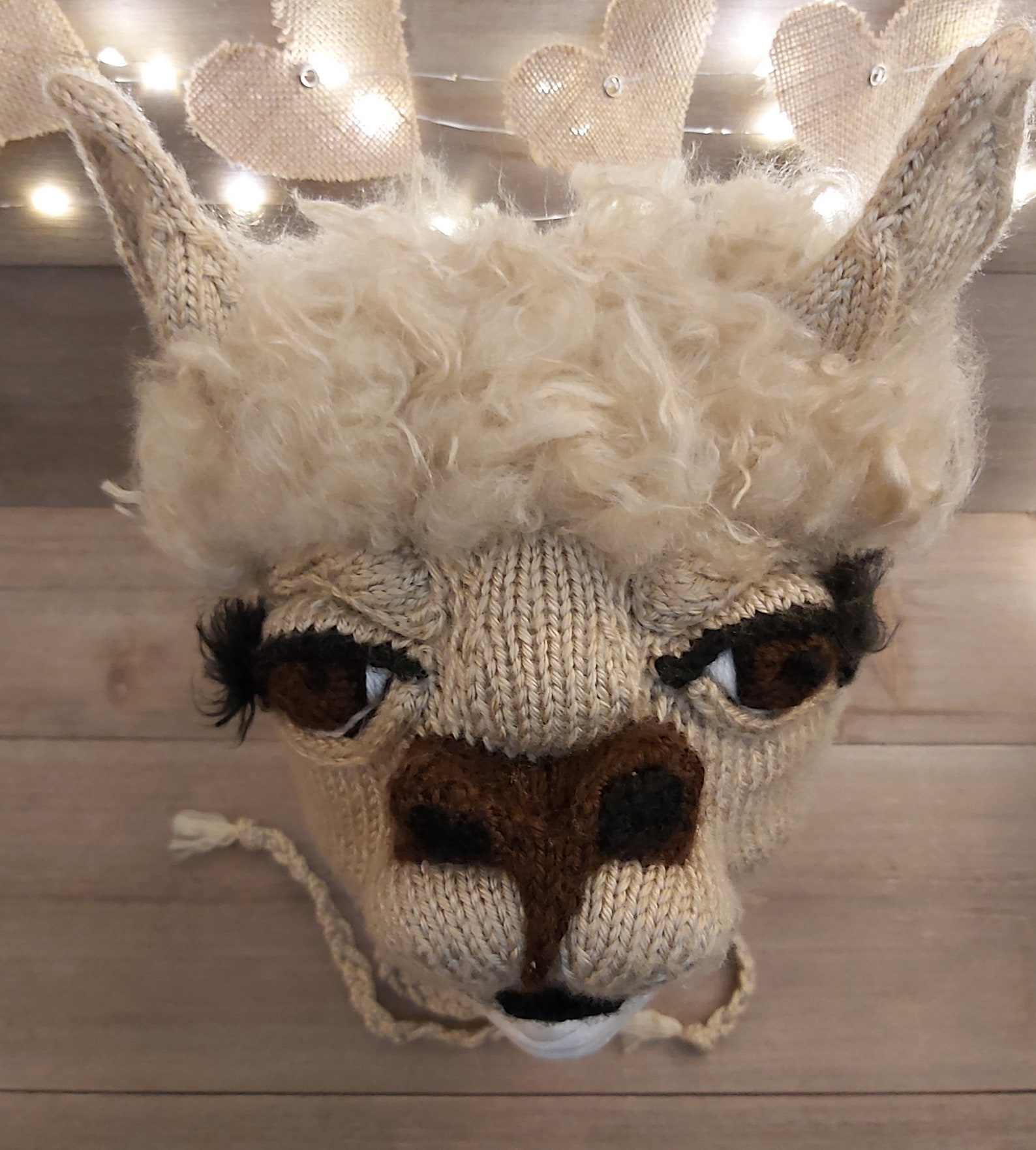 Knit Llama Hat Hand Knit Llama Hat Knit Animal Hat - Etsy