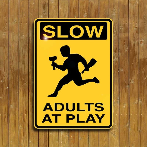 Caution Adults at Play - Etsy