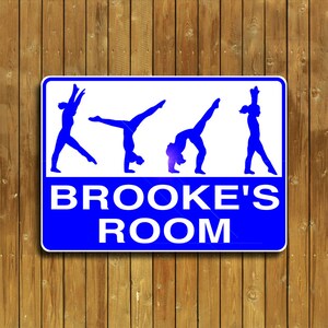 Personalized Aluminum Gymnastics Sign - Etsy