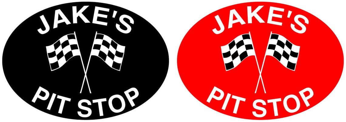 Personalized Aluminum Pit Stop Sign. Perfect for the Garage - Etsy