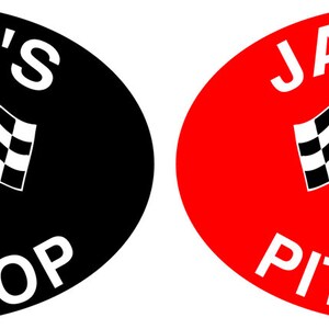 Personalized Aluminum Pit Stop Sign. Perfect for the Garage! - Etsy