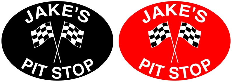Personalized aluminum Pit stop sign. Perfect for the garage | Etsy