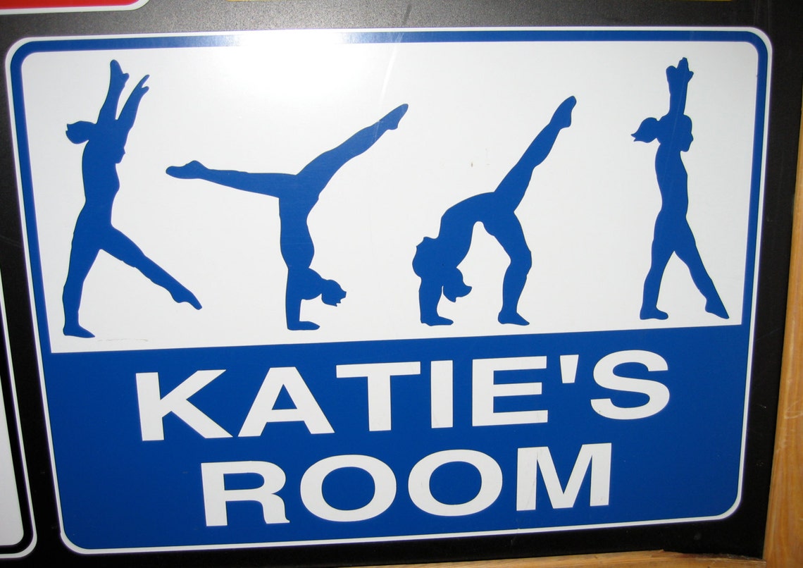 Personalized Aluminum Gymnastics Sign - Etsy