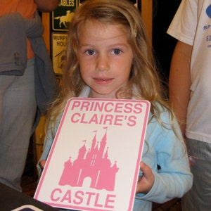 Personalized Aluminum Princess Sign - Etsy