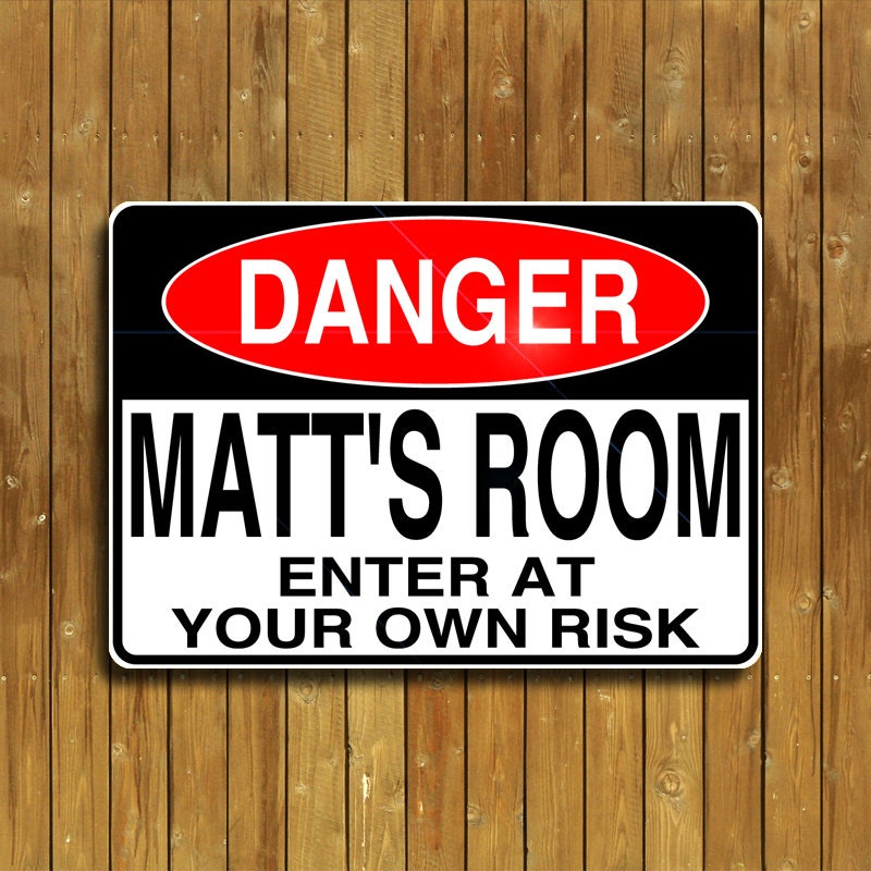 Enter at Your Own Risk Sign - Etsy