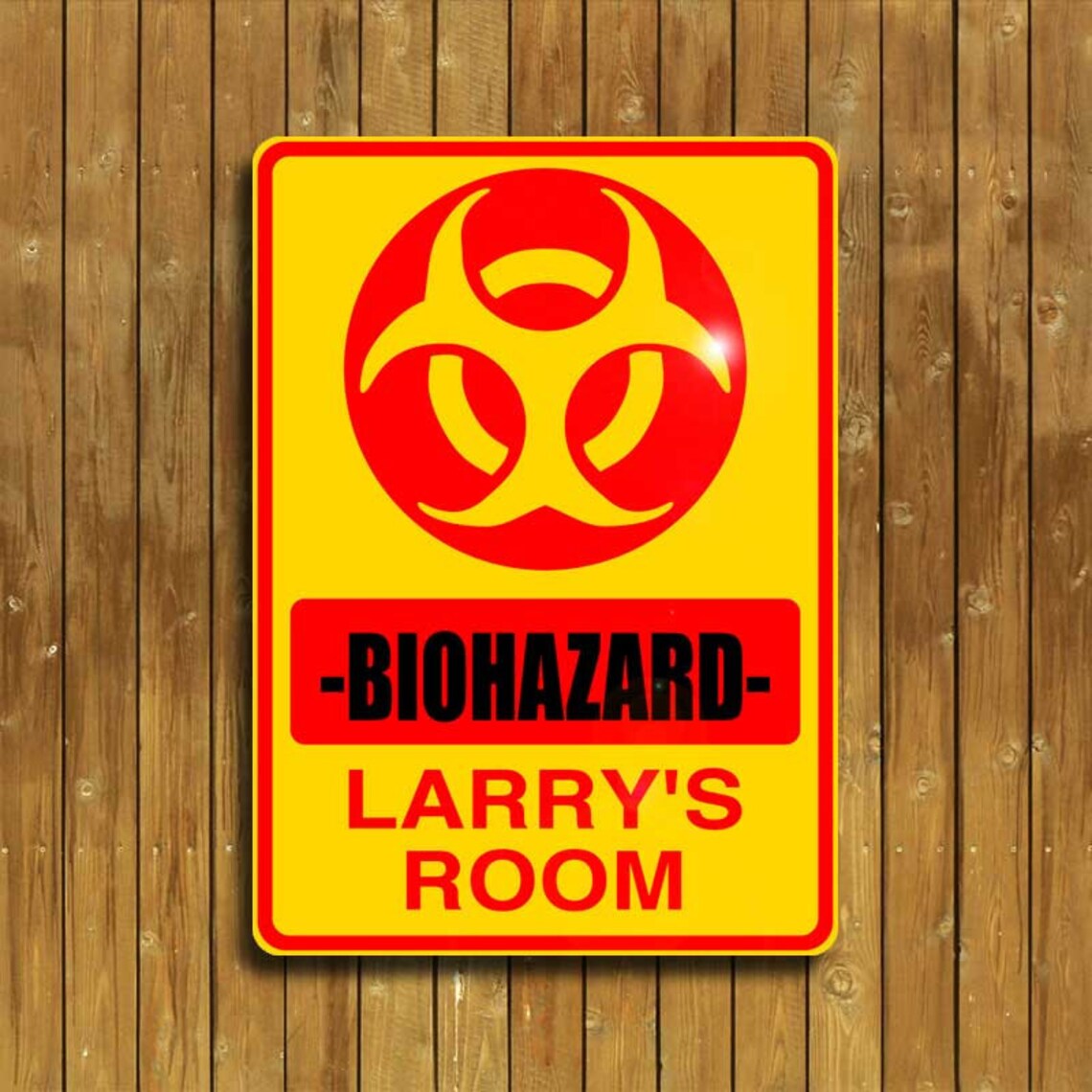 Biohazard Sign Personalized for You on Solid Aluminum and - Etsy
