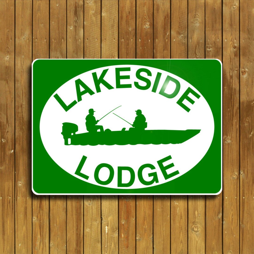 Personalized Fishing Lodge Sign - Etsy