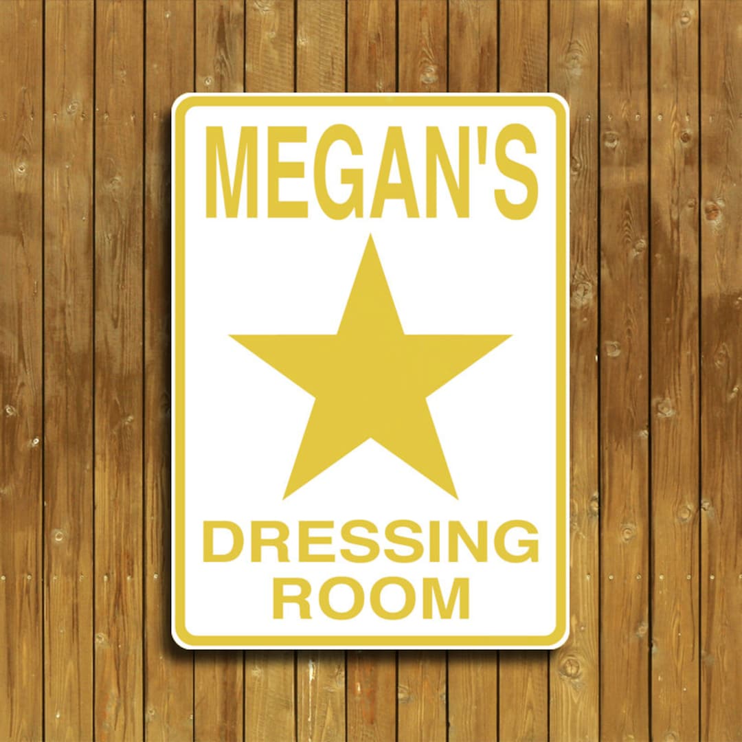 Personalized Dressing Room Sign - Etsy