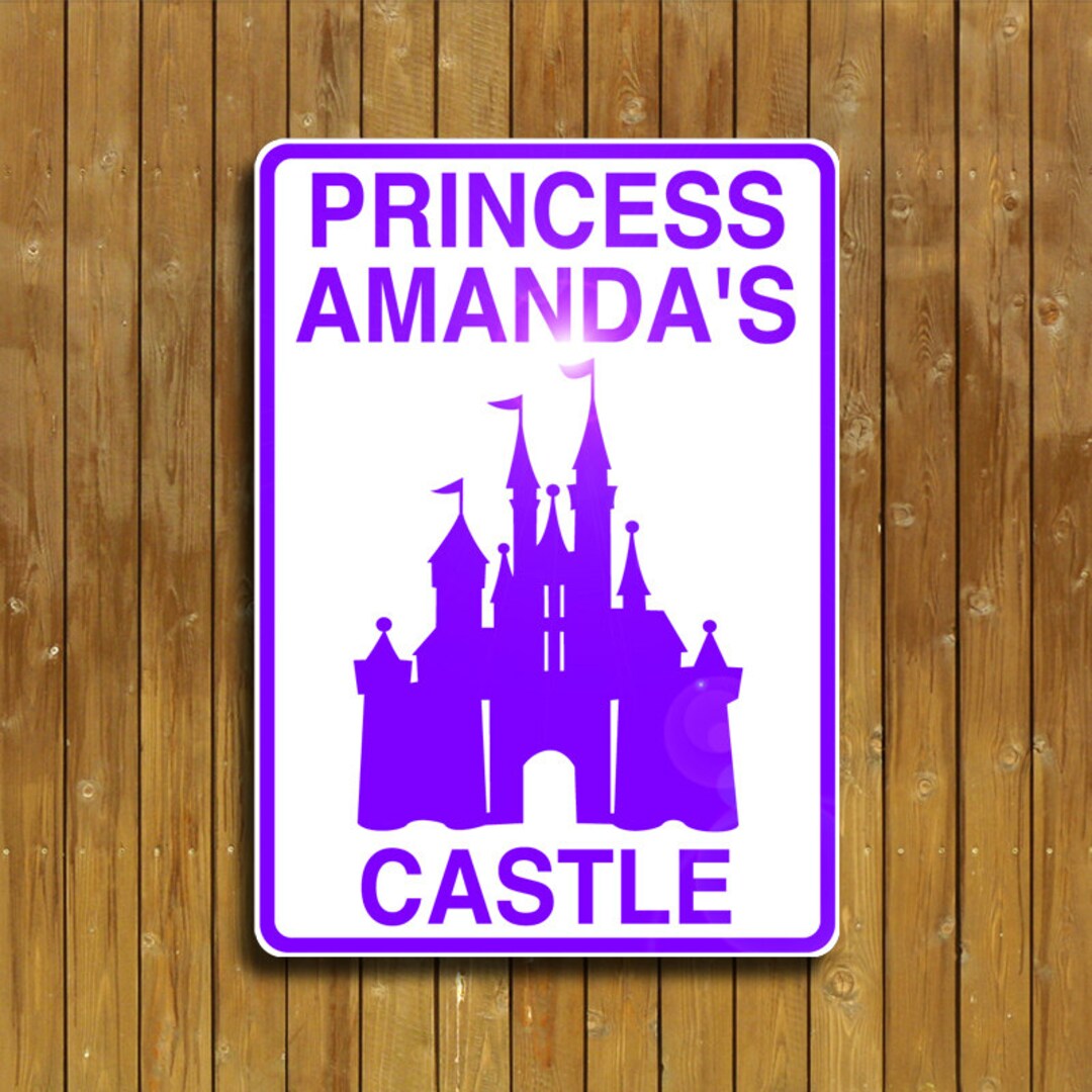 Personalized Aluminum Princess Sign - Etsy