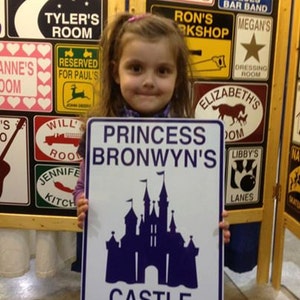 Personalized Aluminum Princess Sign - Etsy