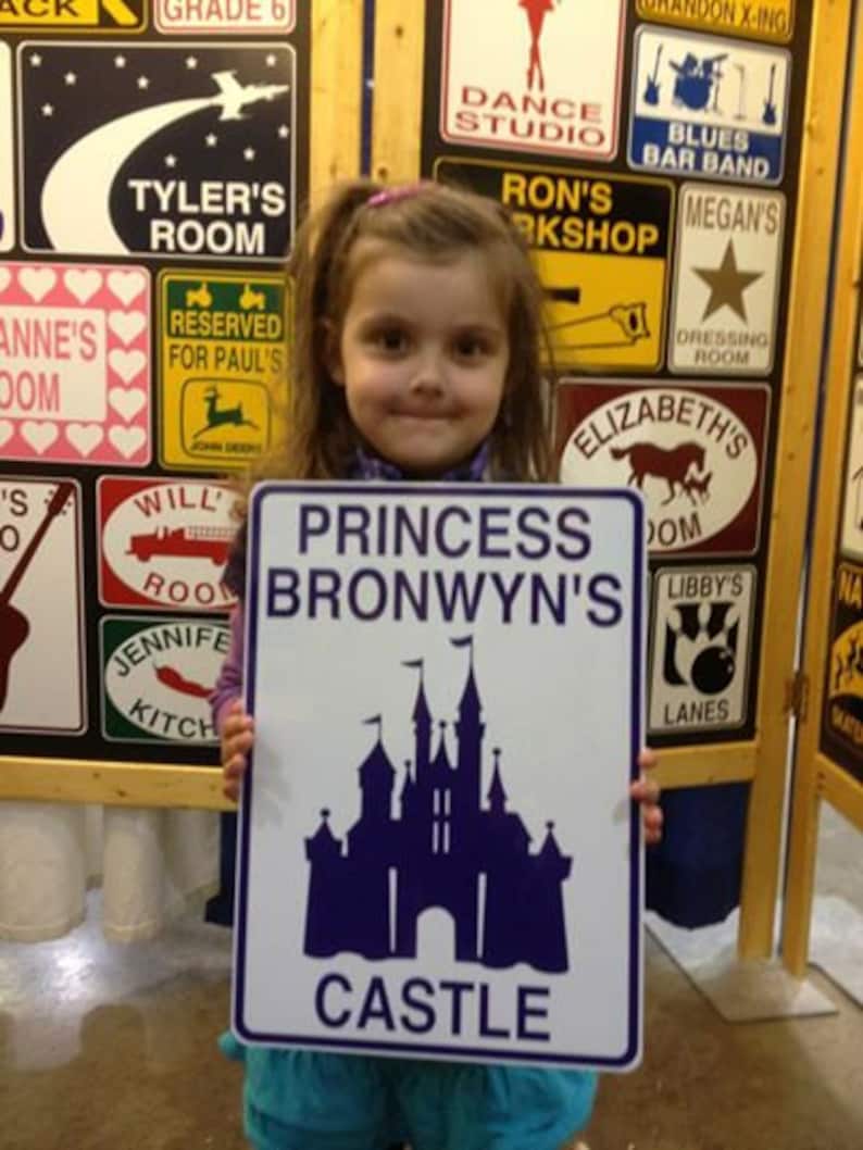 Personalized Aluminum Princess Sign - Etsy