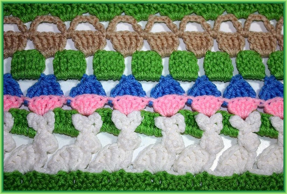 Easter Afghan Crochet Stitch Pattern - PDF Download - Etsy