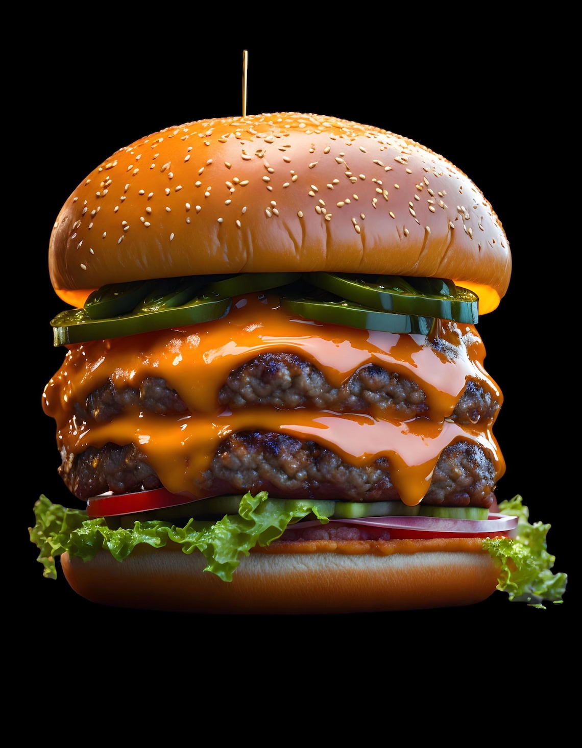 Burger Clipart, 10 PNG - Digital Download, Burger, Digital Art Print ...