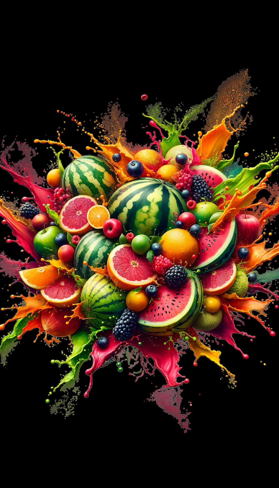 Vibrant Fruit Clipart: PNG Images (digital Download) - Etsy