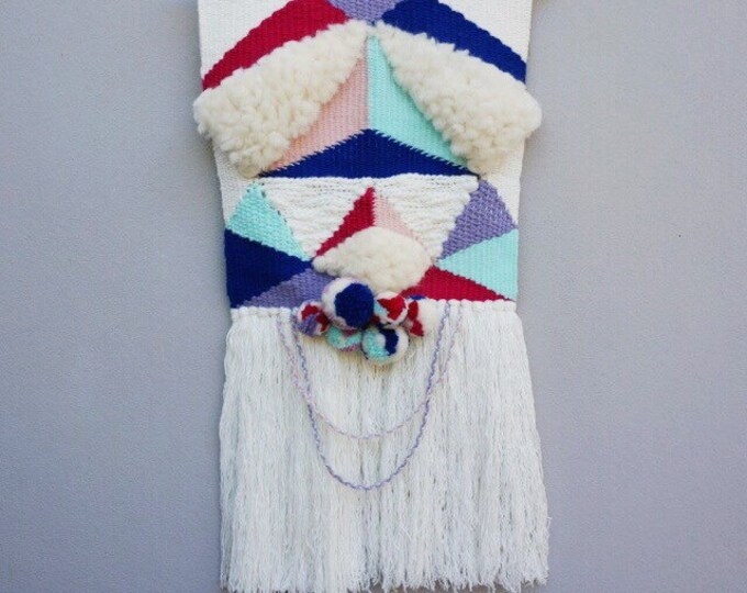 SALE: Woven Triangles Wall Hanging Tapestry - Etsy