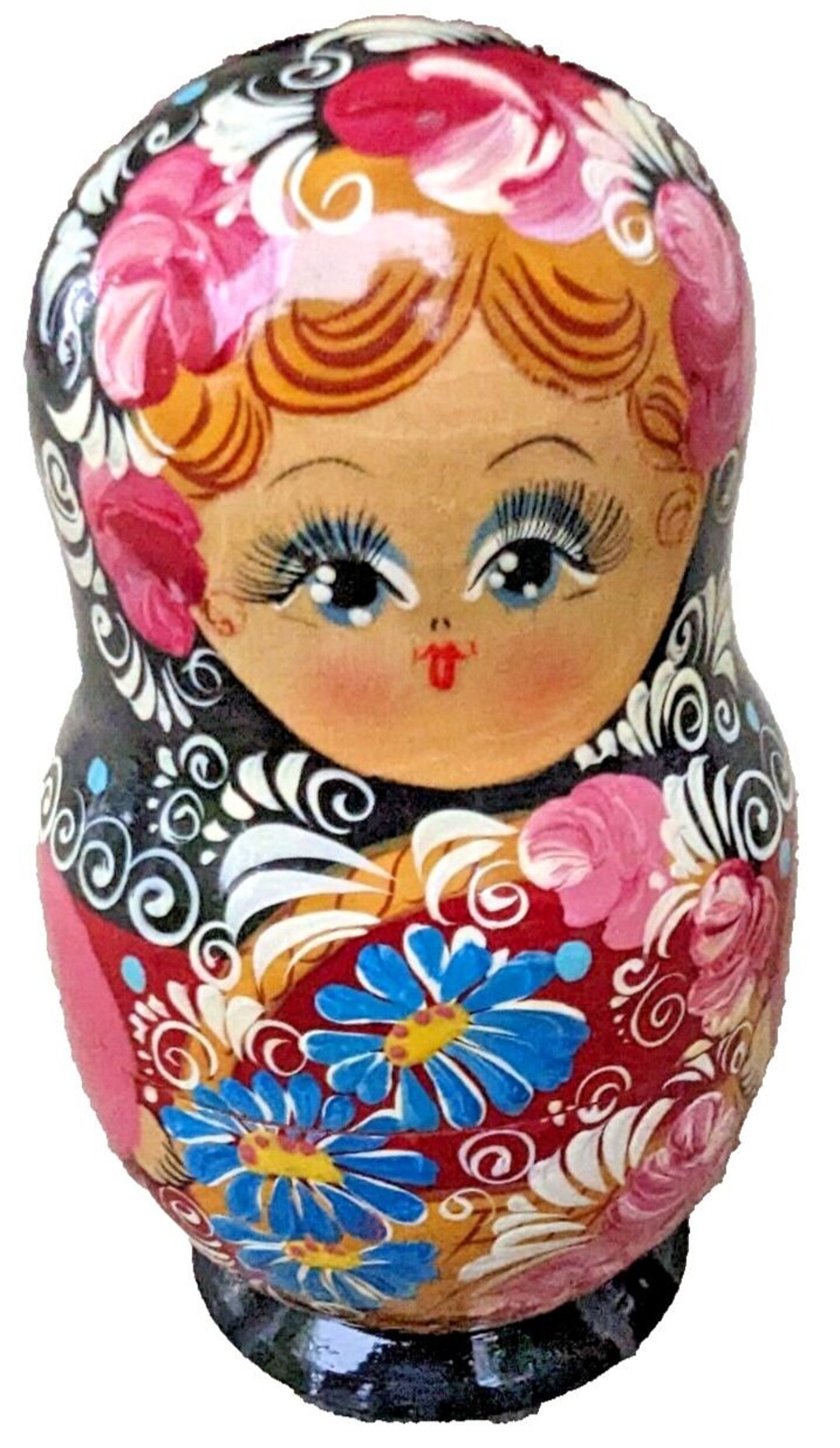 MCM Russian 5 Dolls Nesting Dolls Matryoshka Lacquer Hand Painted Artist Signed - Etsy