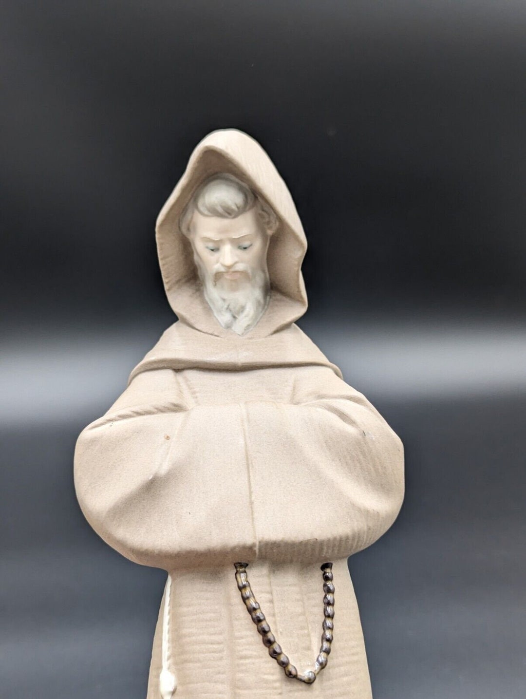 Llardo Franciscan Monk Figurine 2060 13.5 Matte Gris Finish Daisa Spain ...