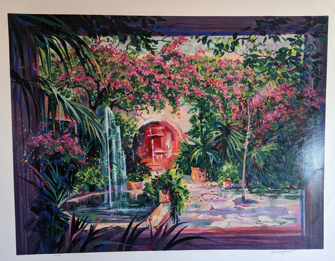 Rebecca Hardin Saltraker Limited Edition Serigraph 158/200 Pool Lagoon ...