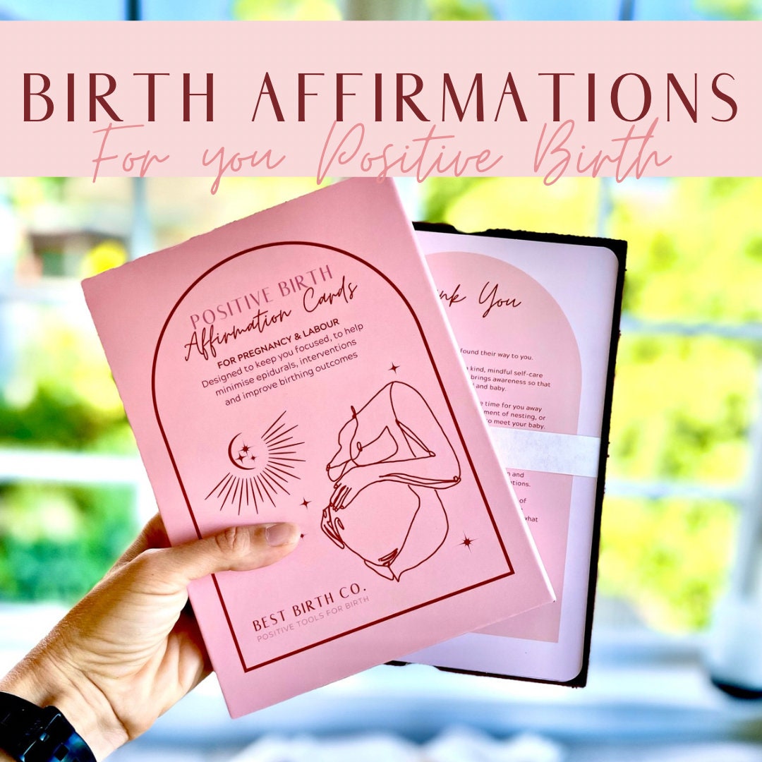 Pregnancy and Birthing Affirmation Cards Hypnobirthing Affirmations ...