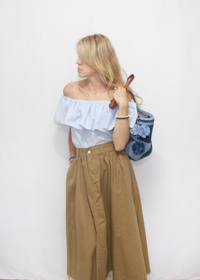 Gypsy off the Shoulder Ruffle Top Woman Boho Ruffle Top - Etsy Canada