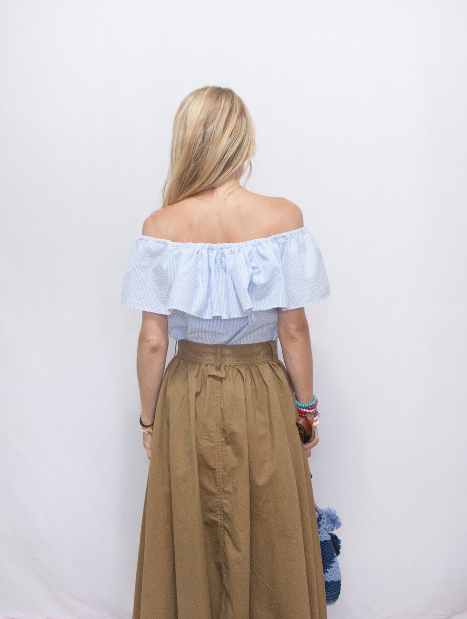 Gypsy off the Shoulder Ruffle Top Woman Boho Ruffle Top - Etsy Canada