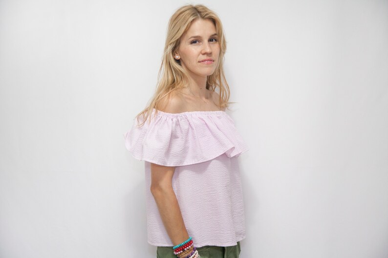 Gypsy off the Shoulder Ruffle Top Woman Boho Ruffle Top - Etsy Canada