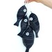 Hanging Fish, Fish Bunch, Fish Garland, Fabric Fish, Beach House, Bath ...