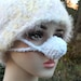 Fluffy Nose Warmer, Funny Face Heater, Snow-white Nose Hat, Perfect ...