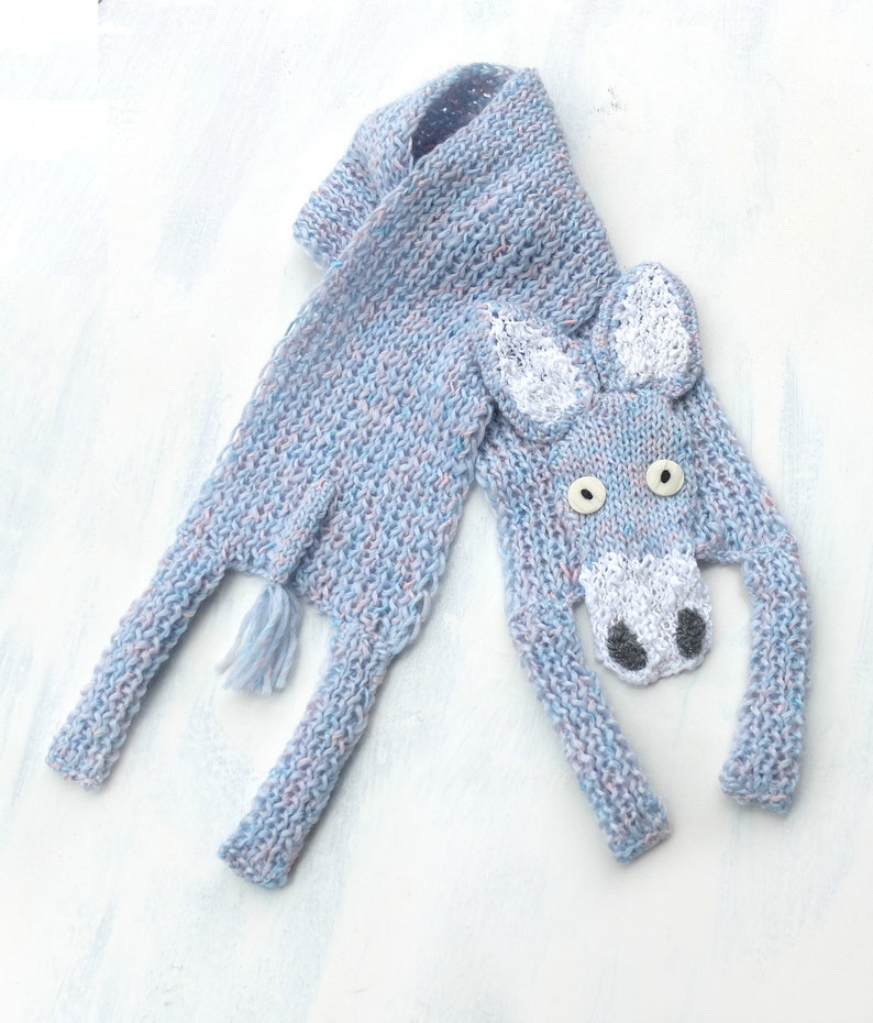 Blue Donkey Scarf Animal Scarf Eeyore Scarf Sweet Burro | Etsy