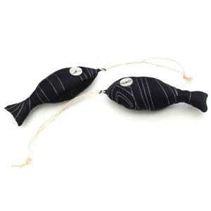 Hanging Fish, Fish Bunch, Fish Garland, Fabric Fish, Beach House, Bath ...