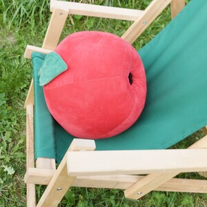 Big Stuffed Apple Plush Apple Cushion Red Apple Pillow - Etsy