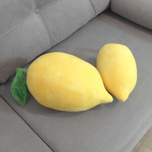 Oversized Lemon, Velvet Lemon, Lemon Cushion, Citrus Pillow, 3D Soft ...