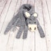 Gray Donkey Scarf for Toddler Animal Scarf Eeyore Scarf - Etsy