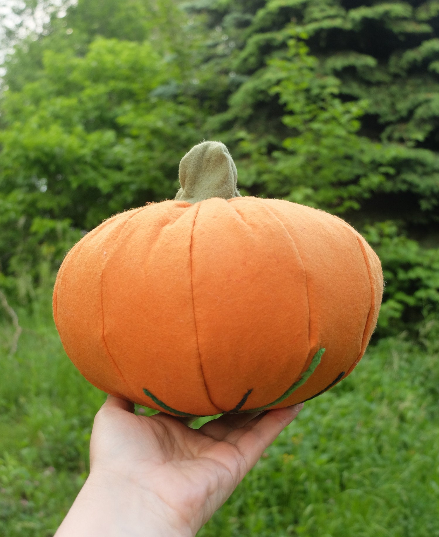Orange Pumpkin Thanksgiving Halloween Decor Collectible | Etsy