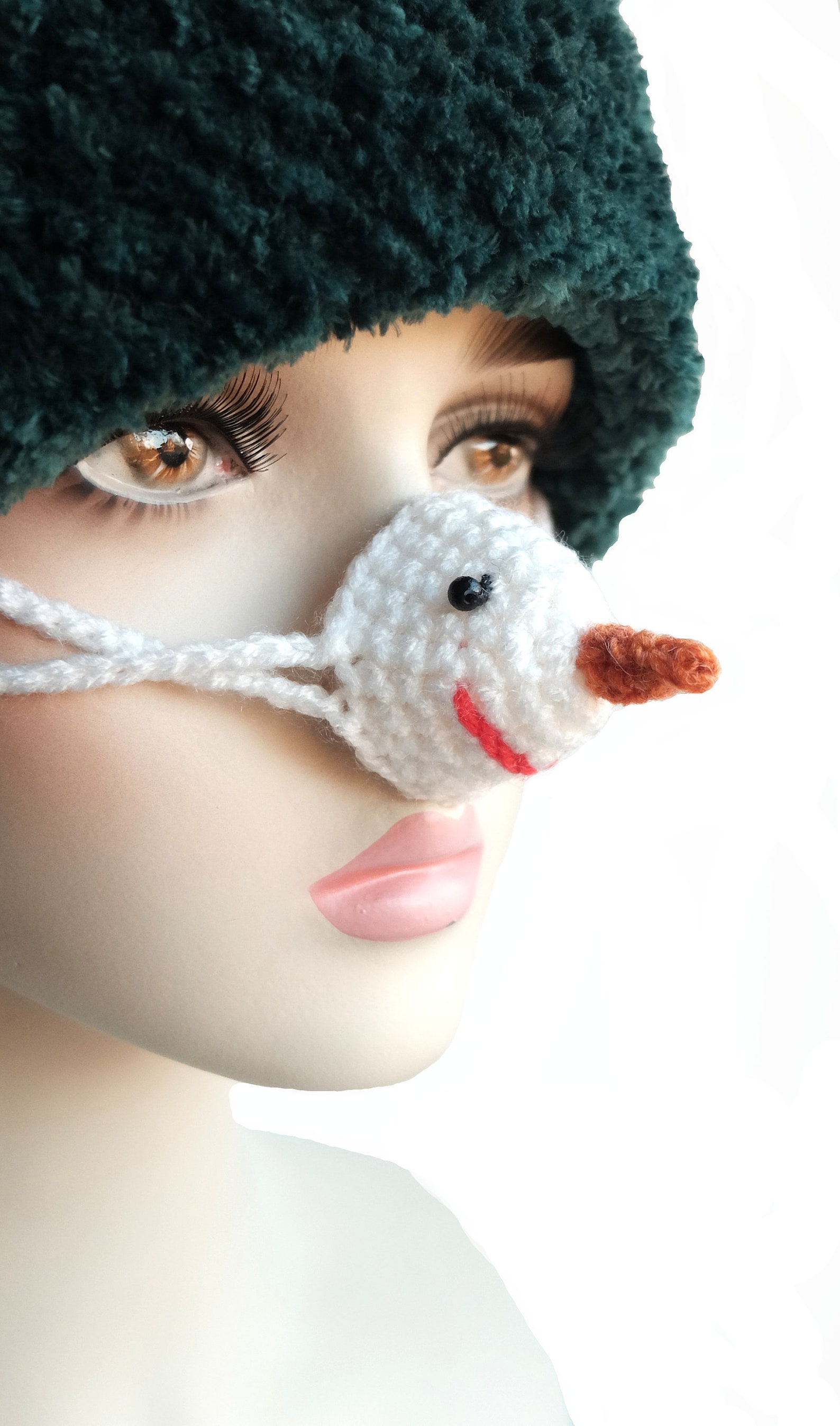Snowman Nose Cozy Nose Warmer Unisex Nose Shrug Winter - Etsy
