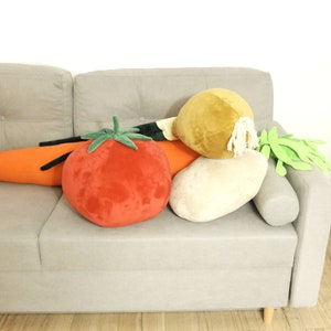 The Biggest Tomato Pillow in My Store, Velvet Veggie, Pretend Food, New ...