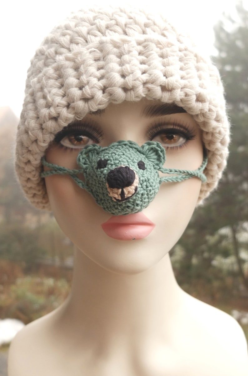 Cotton Nose Warmer Frozen Nose Crochet Nose Hat for Frosty - Etsy