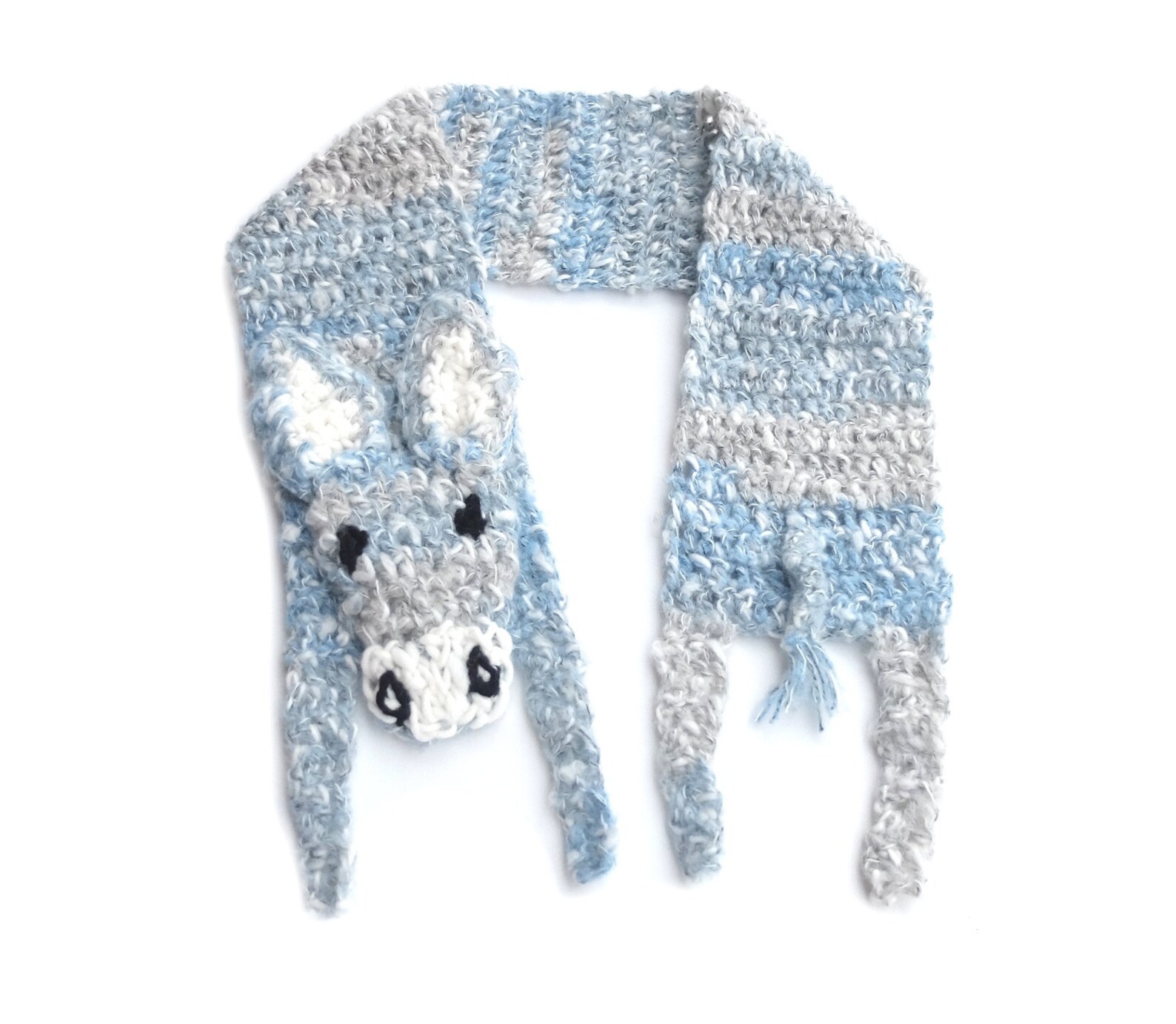 Donkey Scarf for Baby Handmade Soft Crochet Scarf Animal Scarf - Etsy