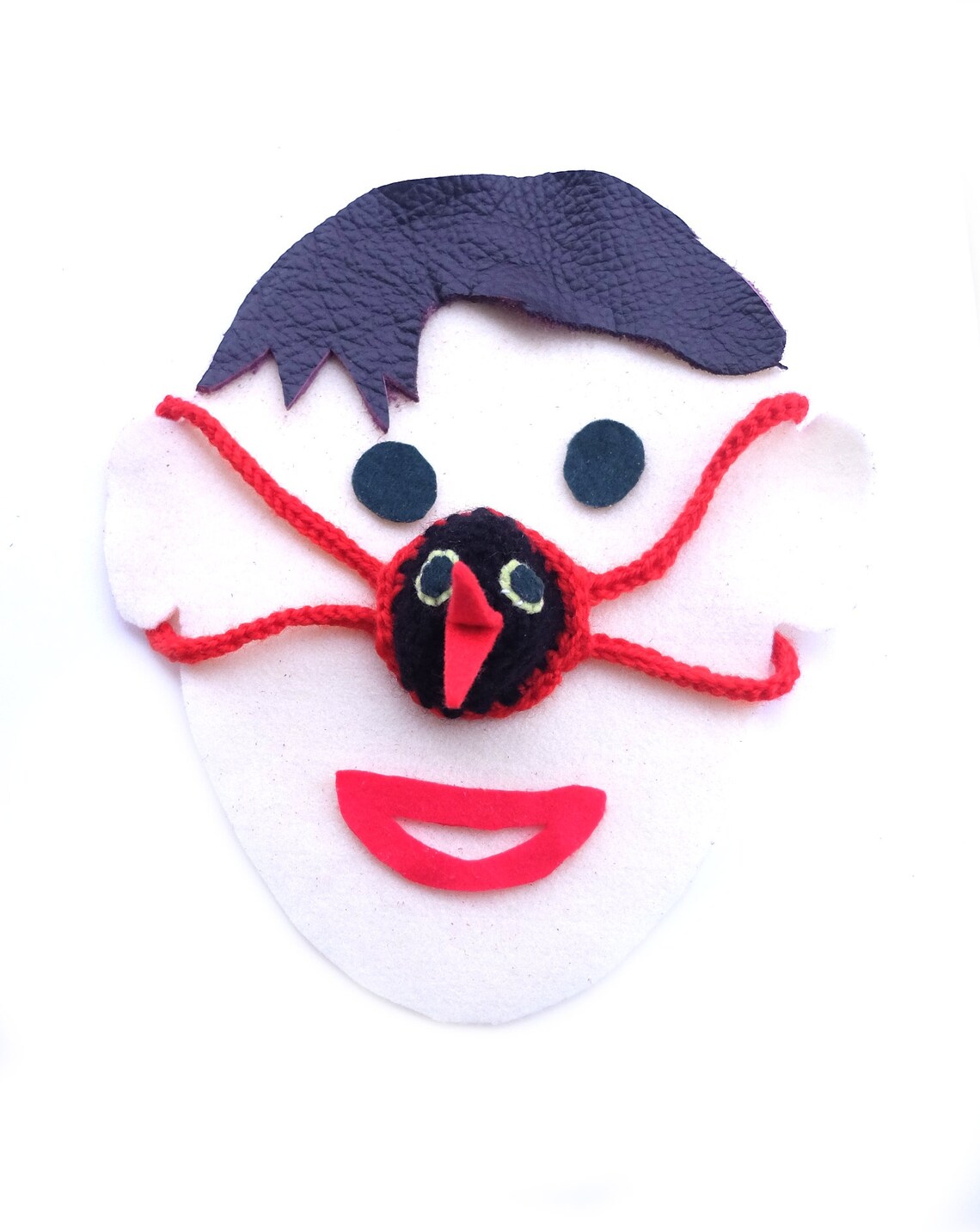 Black Bird Nose Warmer Nose Mitten Unisex Fun Crochet Nose | Etsy